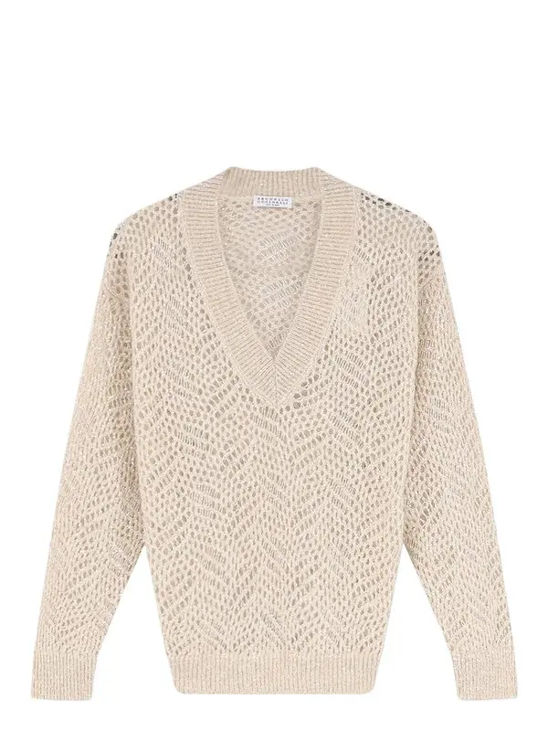 Brunello Cucinelli Cashmere Sweater - Cream