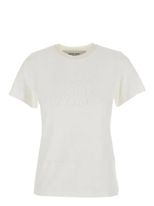 GOLDEN GOOSE Embroidered T-shirt - Multicolor