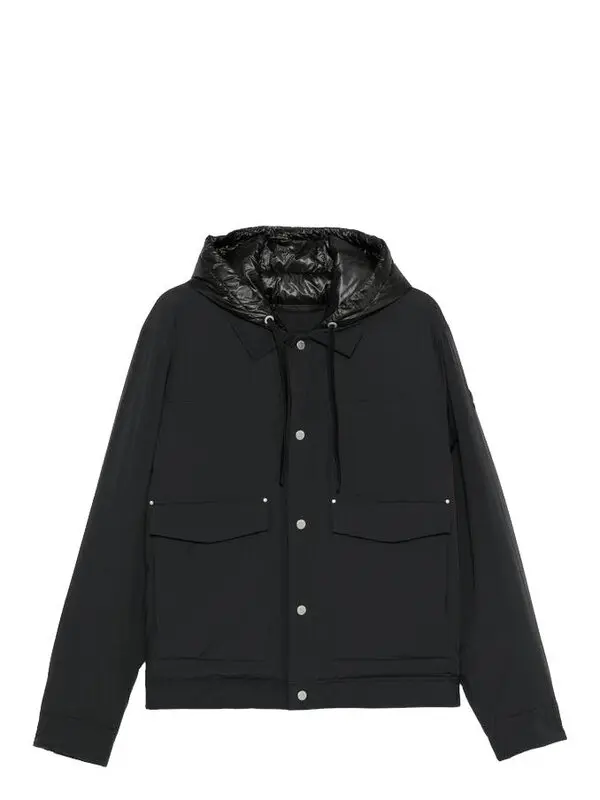 Moose Knuckles Hooded Jacket - Black
