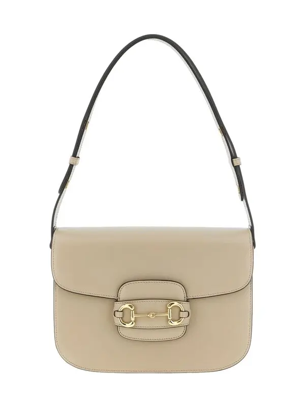 Gucci Horsebit 1955 Shoulder Bag - Cream