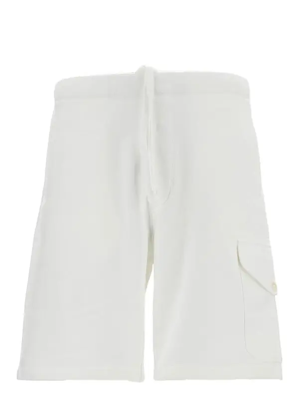 C.P. COMPANY Diagonal Raised Fleece Cargo Sweatshorts - Multicolor