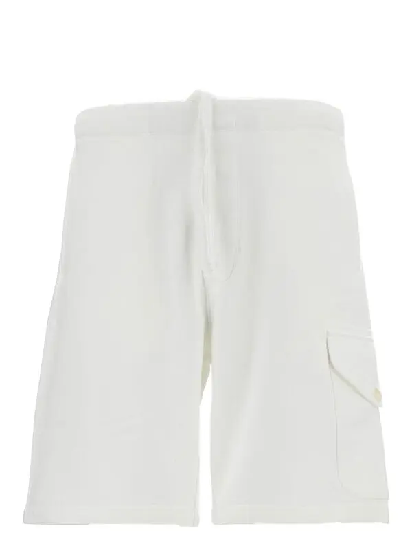 C.P. COMPANY Diagonal Raised Fleece Cargo Sweatshorts - Multicolor