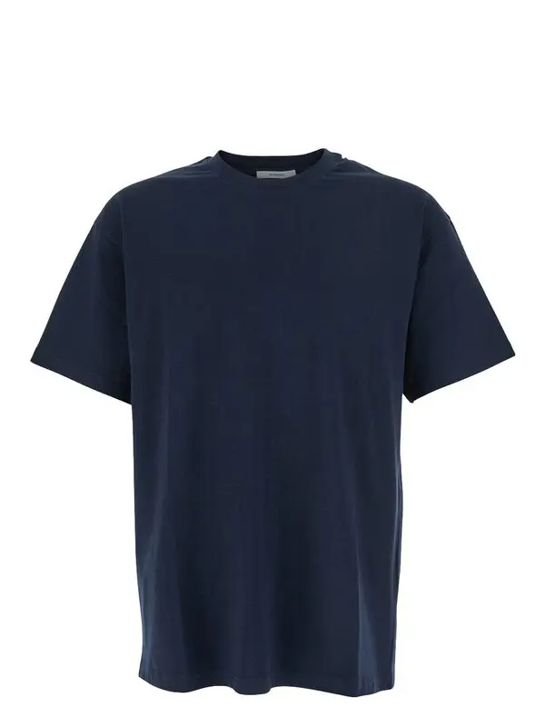 Givenchy Blue T-shirt With Logo On The Front In Cotton - Multicolor