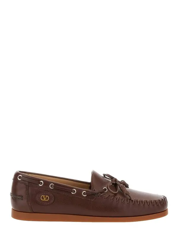 Valentino Garavani Palm Avenue Loafers - Brown