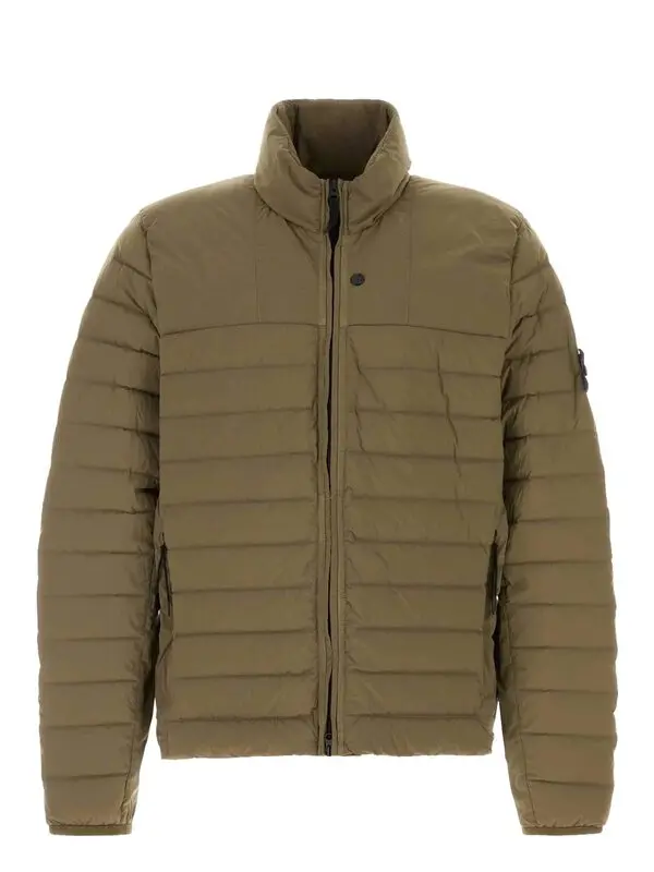Stone Island Army Stretch Nylon Down Jacket - Green