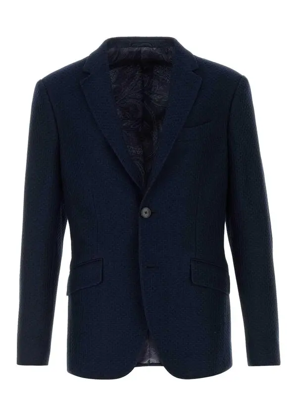 Etro Jersey Jacket - Blue