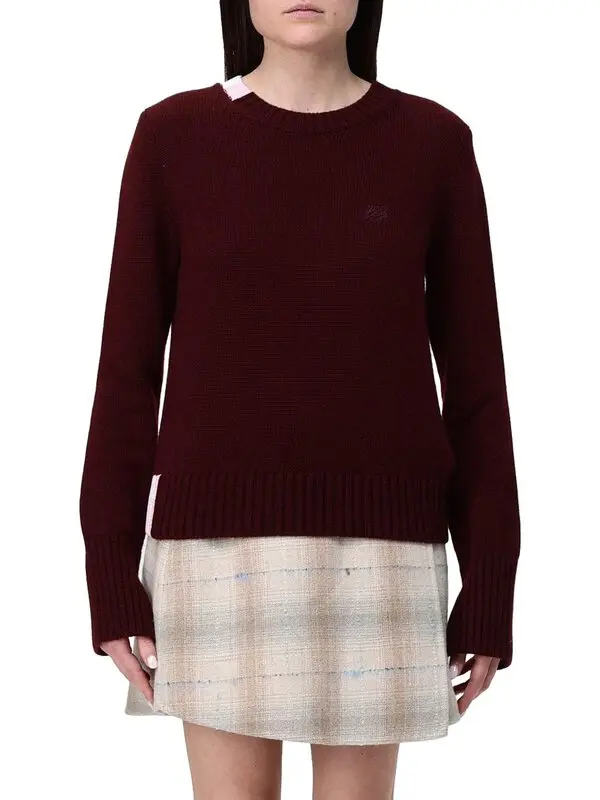 Loewe Wool And Cashmere Crewneck Sweater - Red