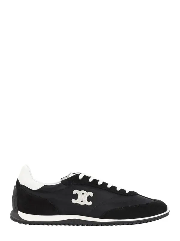 Celine Low Lace-up Triomphe Sneakers - Black