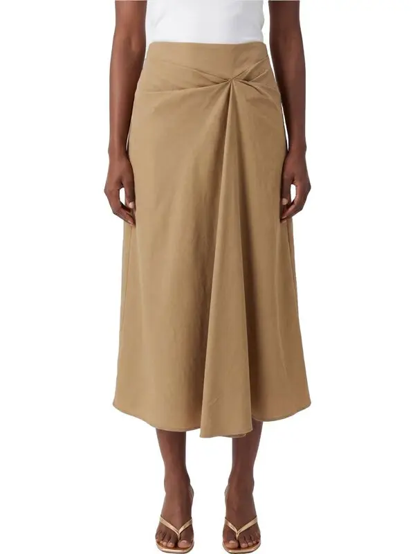 Max Mara A-line Midi Skirt - Brown