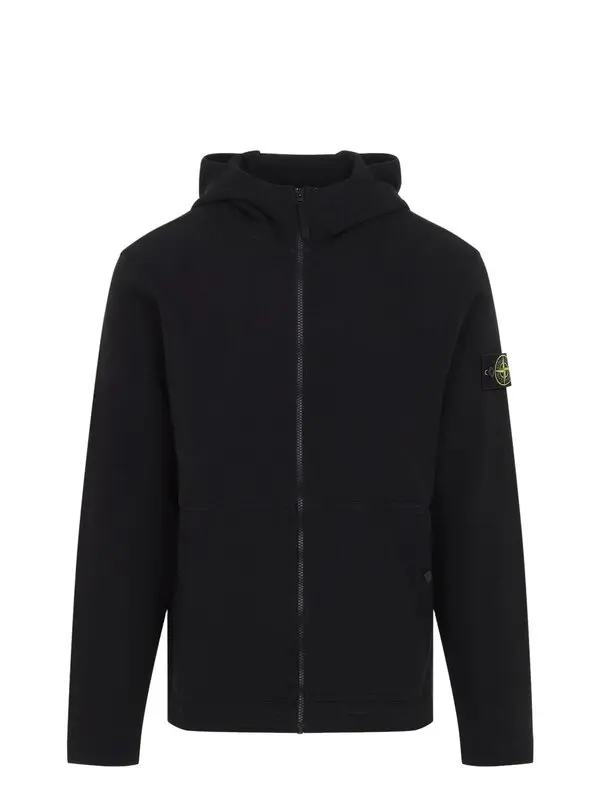 Stone Island Hoodie Sweater - Black