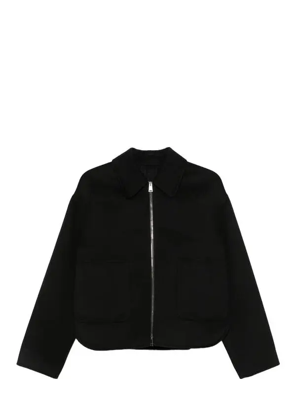 Fendi Oversized Virgin Wool And Silk Jacket - Black
