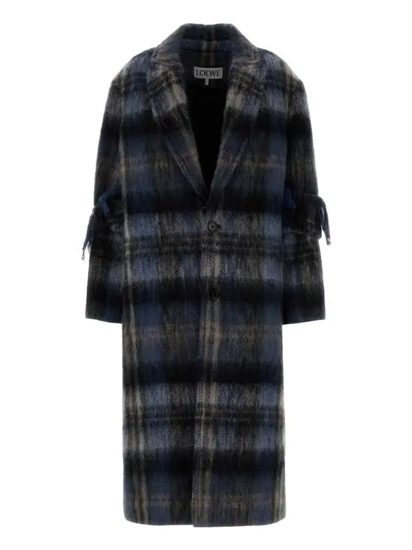Loewe Embroidered Mohair Blend Coat - Multicolor