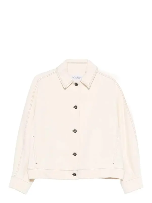 Max Mara Nettare Denim Jacket - White