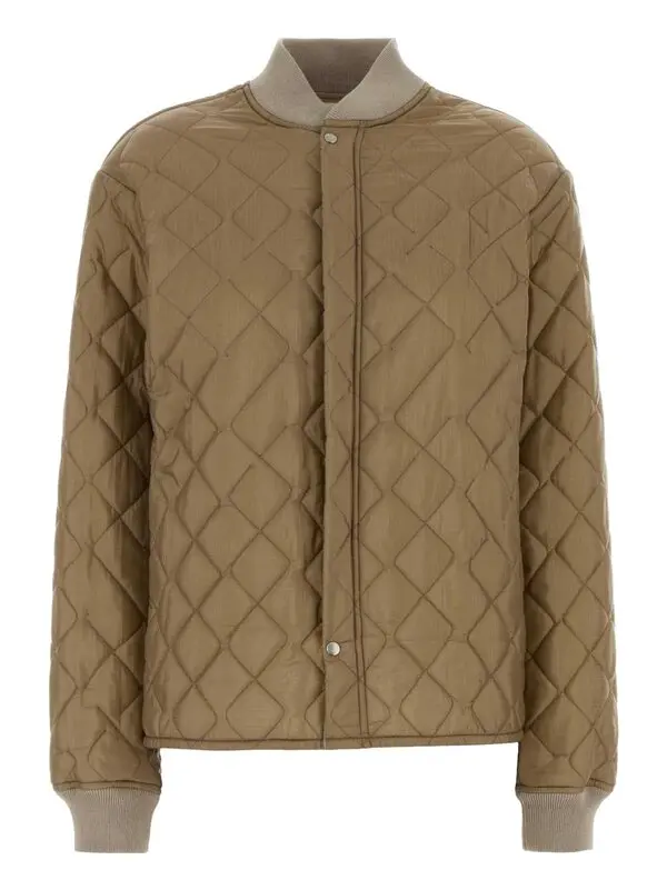 MAISON MARGIELA Beige Nylon Bomber Jacket - Brown