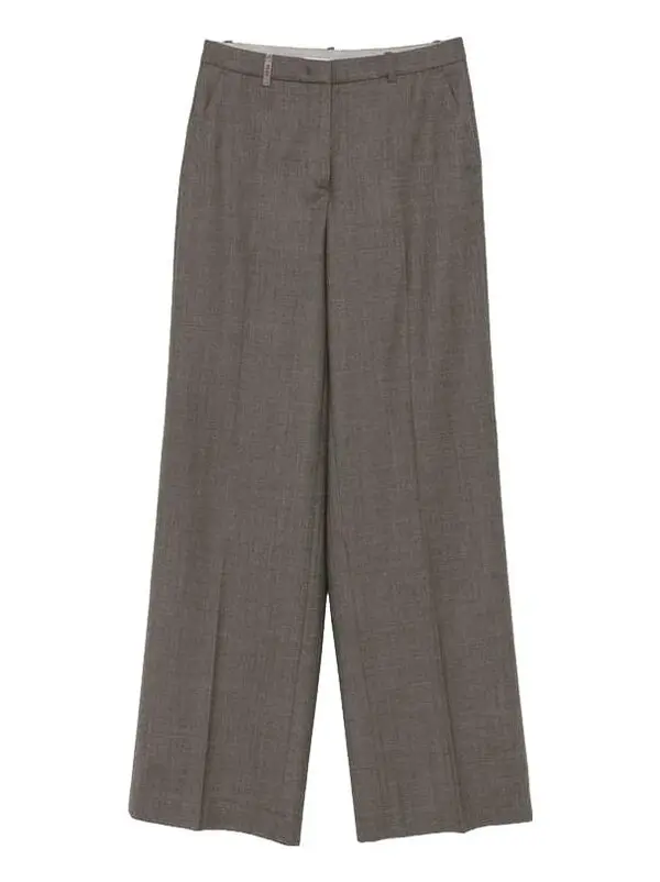 Peserico Woven Tailored Trousers - Gray
