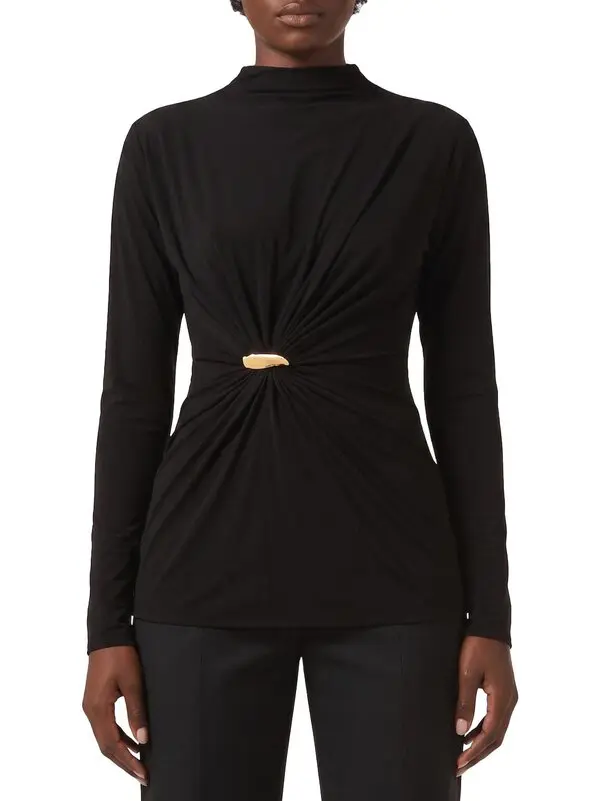 Bottega Veneta Viscose Top - Black