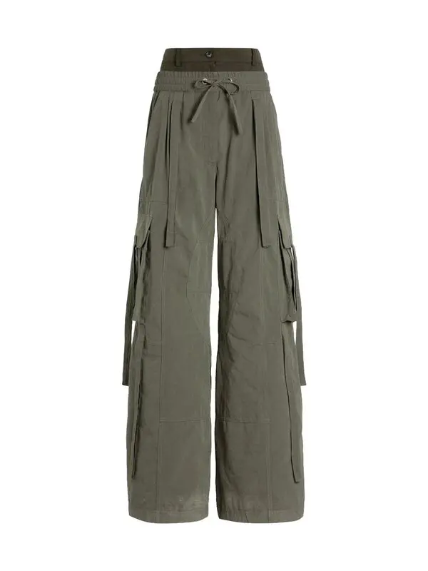 Dolce & Gabbana Waxed Faille Pants - Green