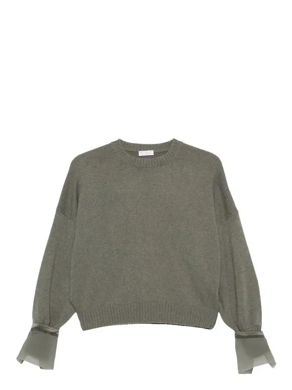 Brunello Cucinelli Grey Knitwear Jumpers - Gray