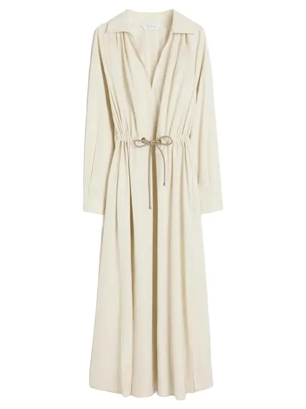 Max Mara Cotton Poplin Dress Beige - Multicolor