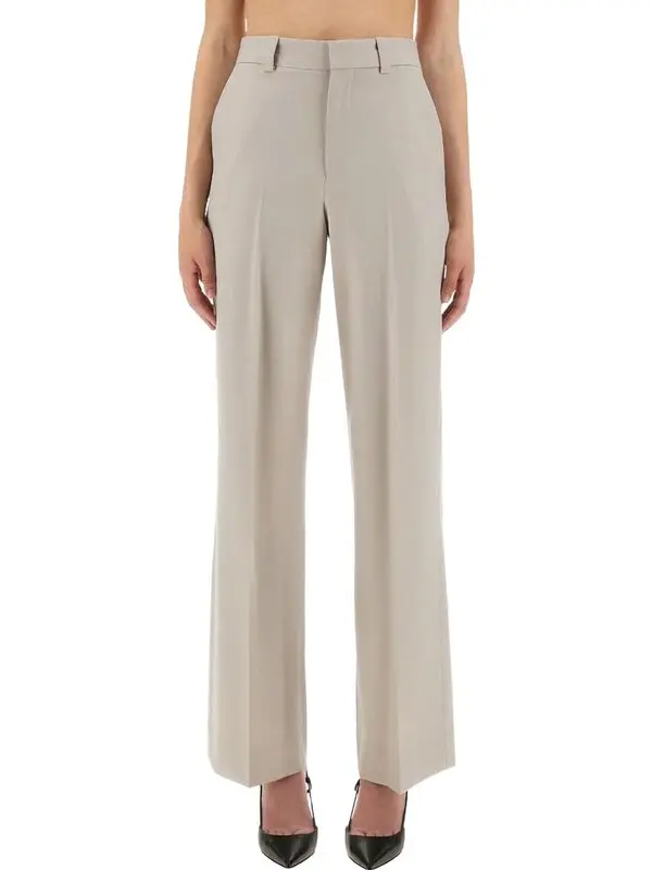 Victoria Beckham Classic Straight Leg Pants - Cream