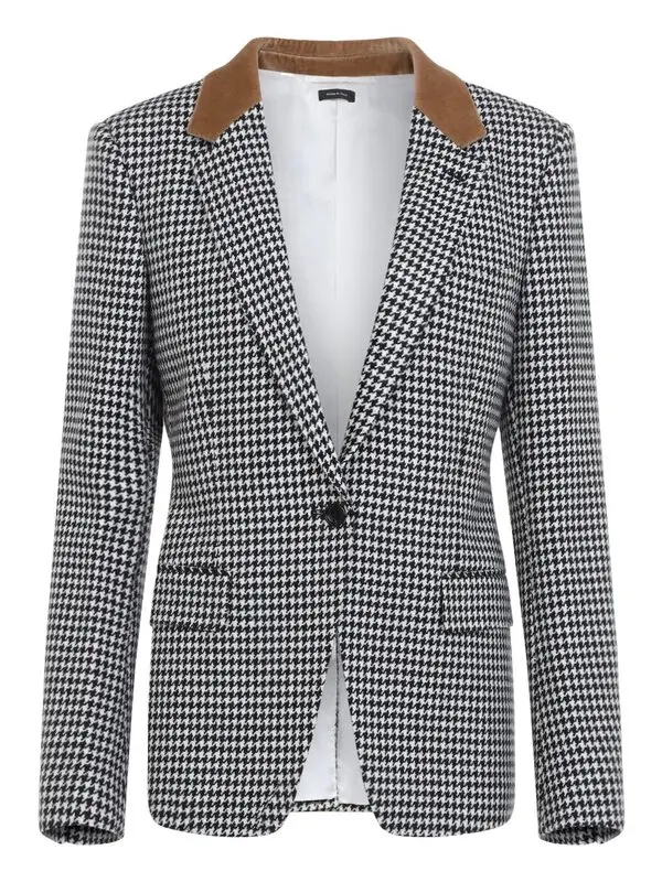 TOM FORD Pied-de-poule Tailored Jacket - Black