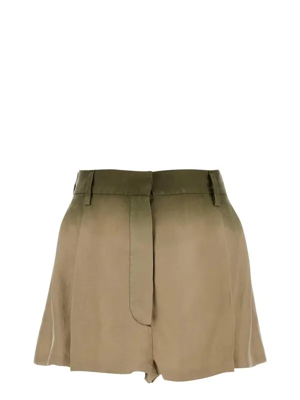 Prada Silk Shorts - Green