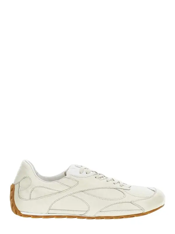 Bottega Veneta Orbit Flash Leather Sneakers - White