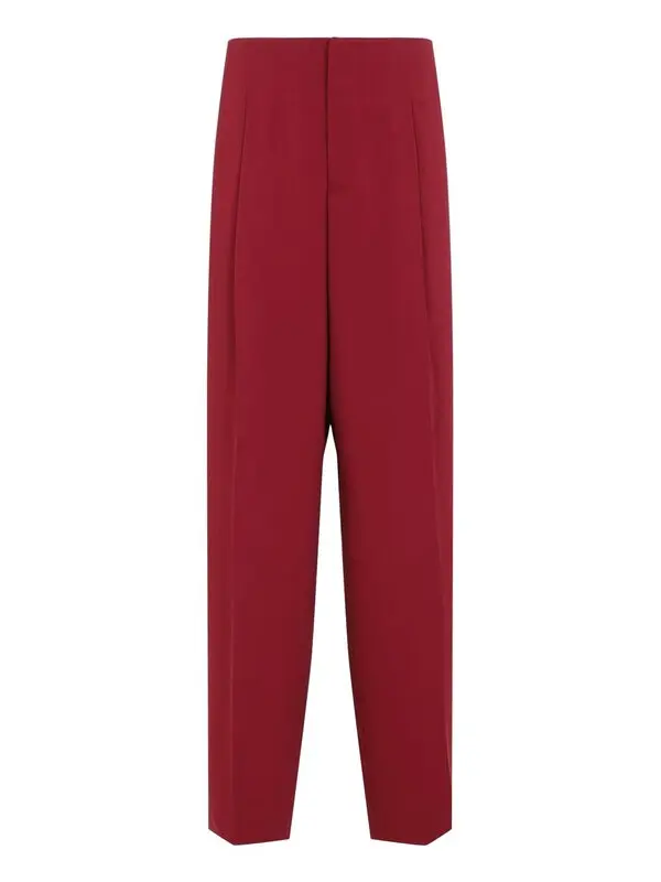 Alberta Ferretti Cady Straight Pants - Red