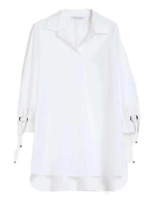 Max Mara Cotton Poplin Blouse - White
