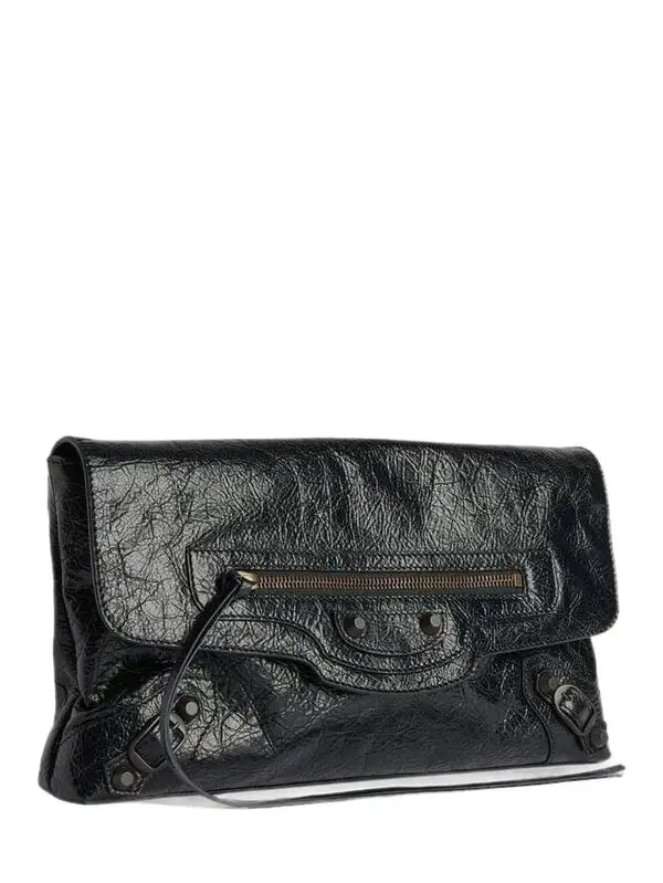 Balenciaga Lambskin Clutch - Black