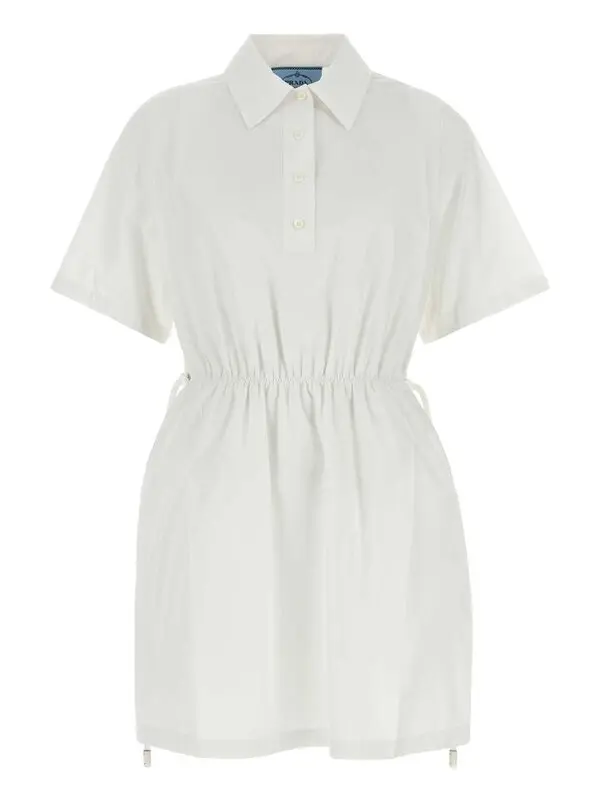 Prada Poplin Shirt Dress - White