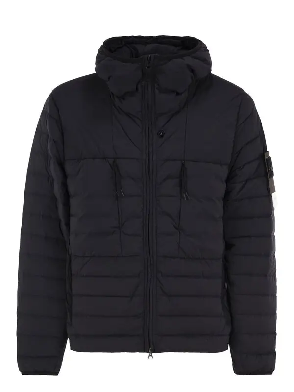 Stone Island Down-tc Hooded Down Jacket - Blue