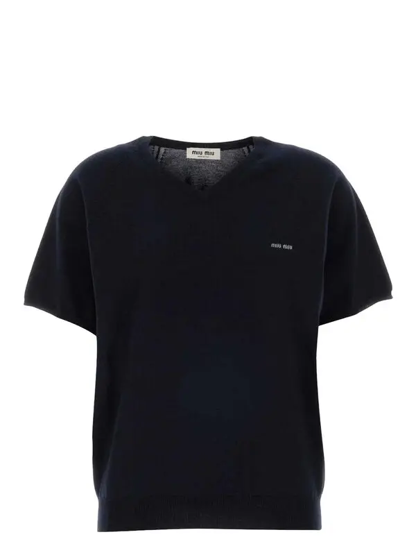 Miu Miu Virgin Wool Sweater - Blue