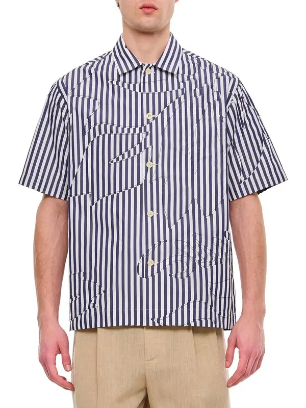 Sacai Cotton Poplin Shirt - Multicolor