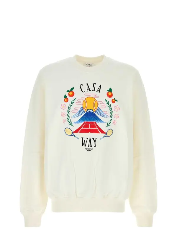 Casablanca Cotton Sweatshirt - White