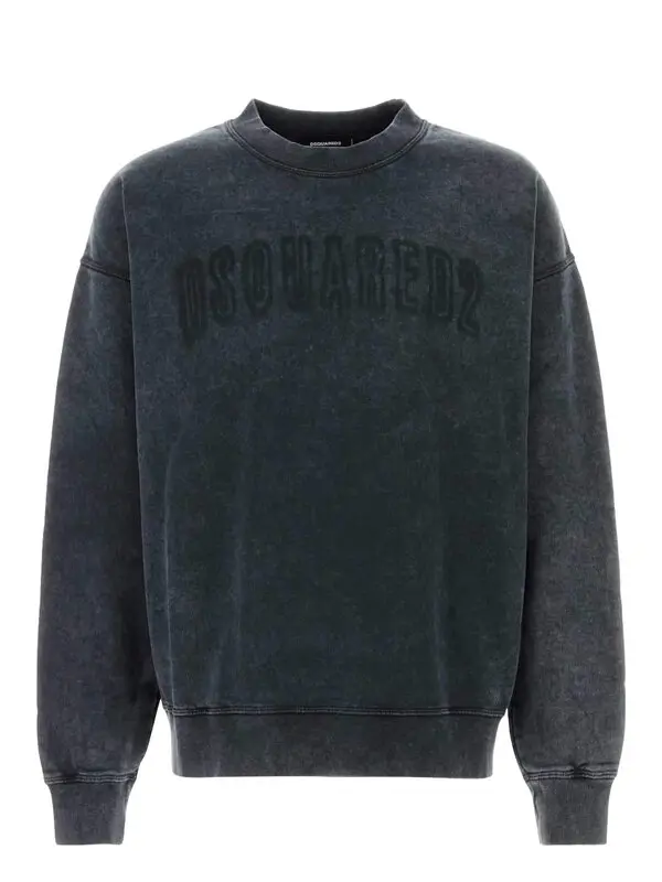 Dsquared2 Graphite Cotton Sweatshirt - Gray