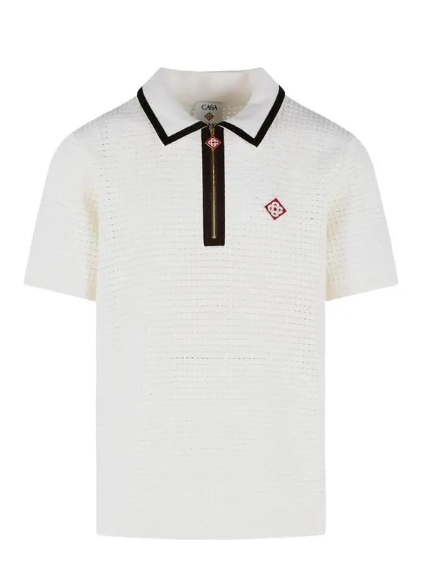 Casablanca Neutrals Polo Shirts - Cream