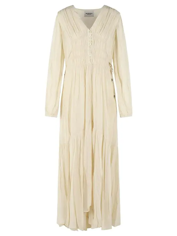 Isabel Marant Étoile Briane Georgette Dress - Cream