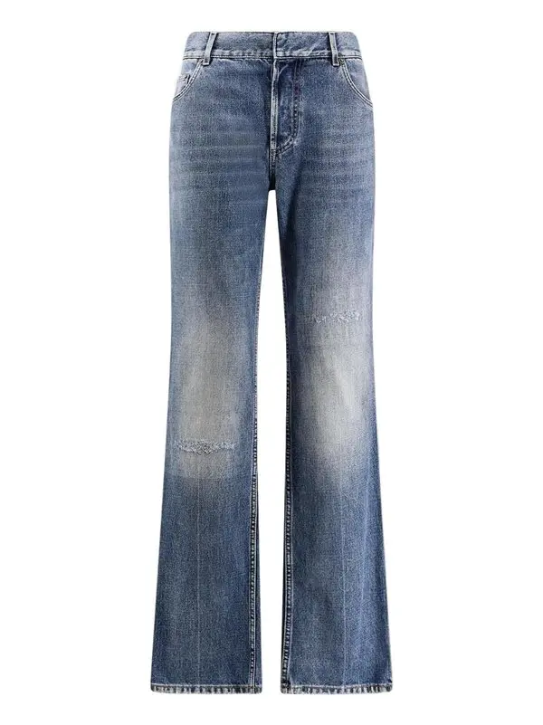 Dior Regular Fit Stone-washed Denim Jeans - Multicolor