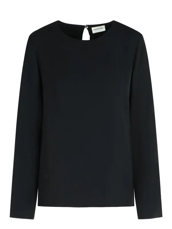 P.a.r.o.s.h Poker Polyester Blouse - Black