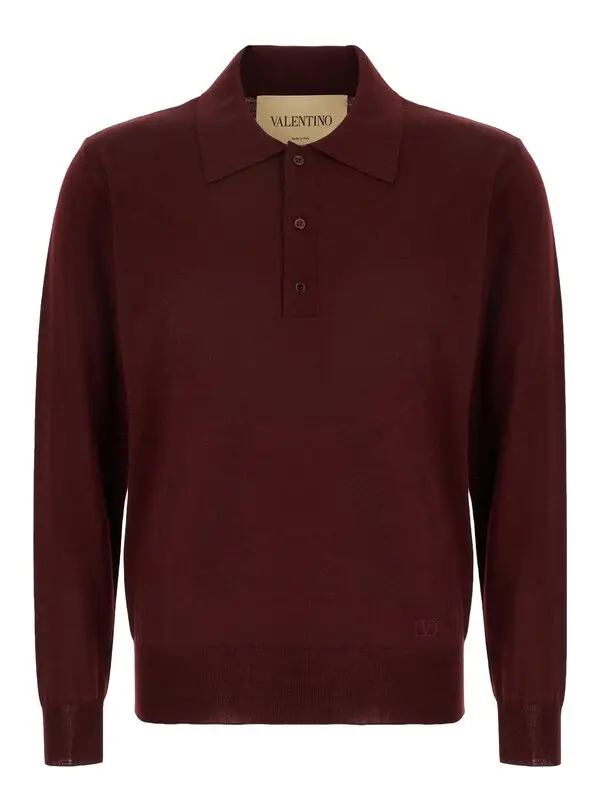 Valentino Garavani Long Sleeve Polo Knitwear - Multicolor