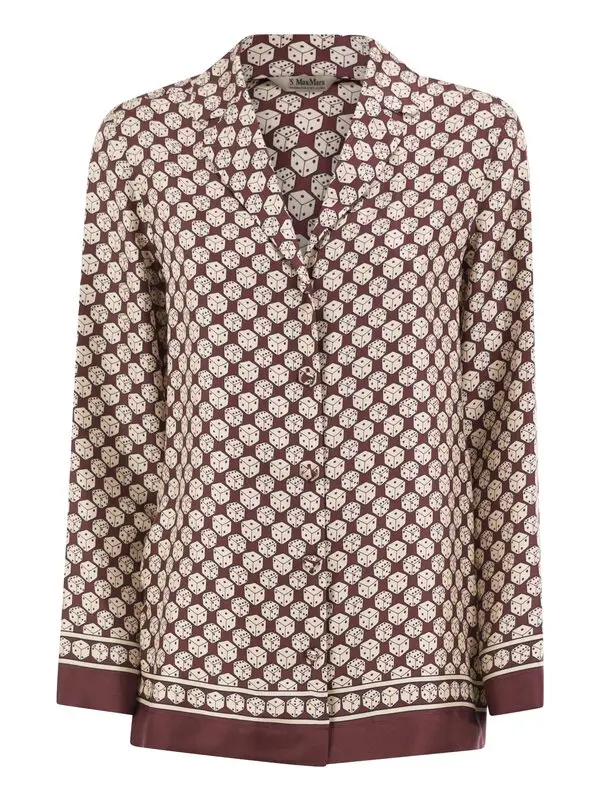 Max Mara Silk Printed Shirt - Multicolor