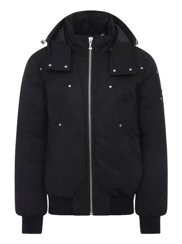Moose Knuckles Padded Down Bomber Jacket - Black