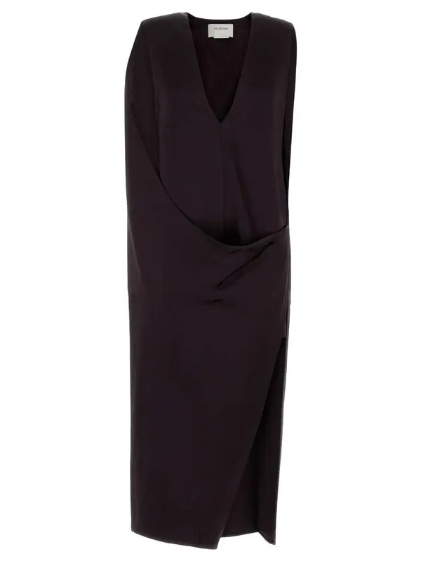 Sportmax Asymmetrical Dress - Purple