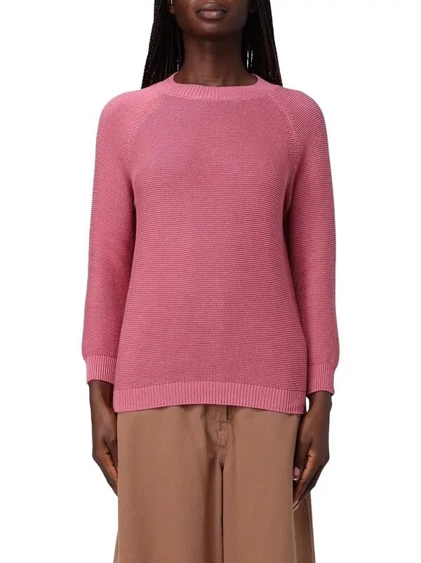 Max Mara Cotton Knit Pullover - Pink