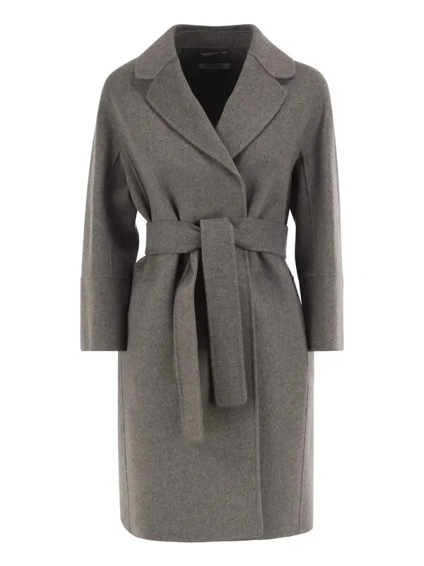 Max Mara Arona Virgin Wool Coat - Gray
