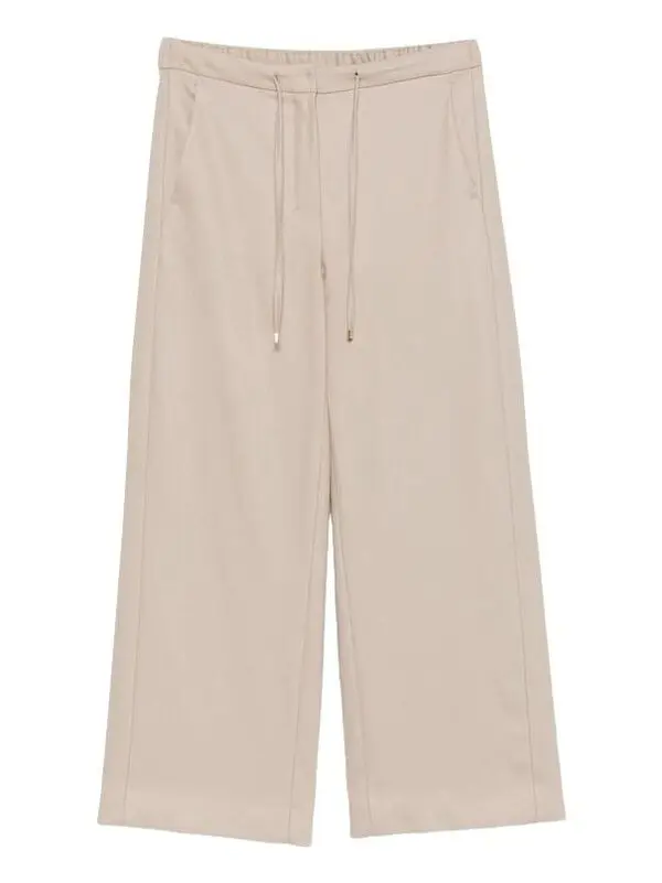 Max Mara Neutrals Trousers Straight Trousers - Cream