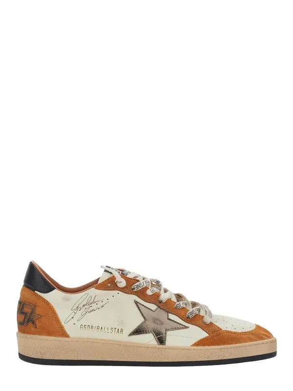GOLDEN GOOSE Ballstar Low Top Sneakers - Orange