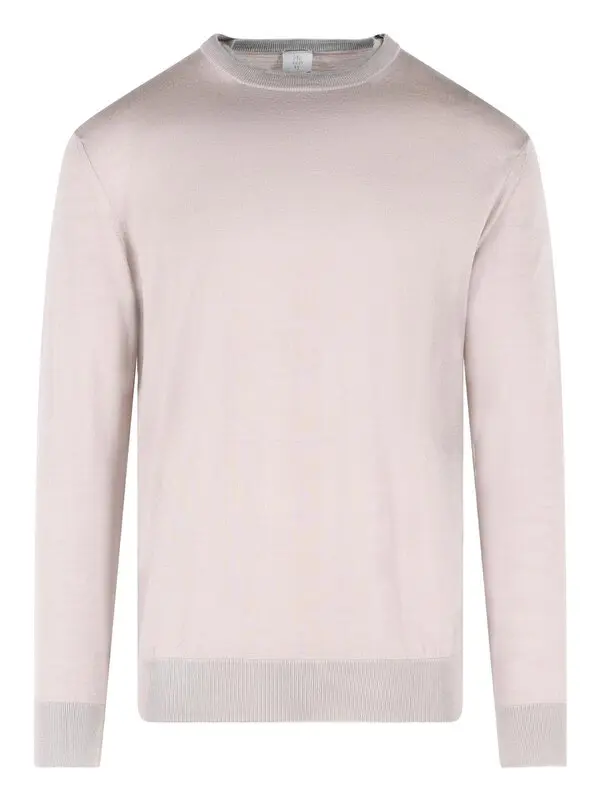 Eleventy Wool And Silk Yarn Sweater - Pink