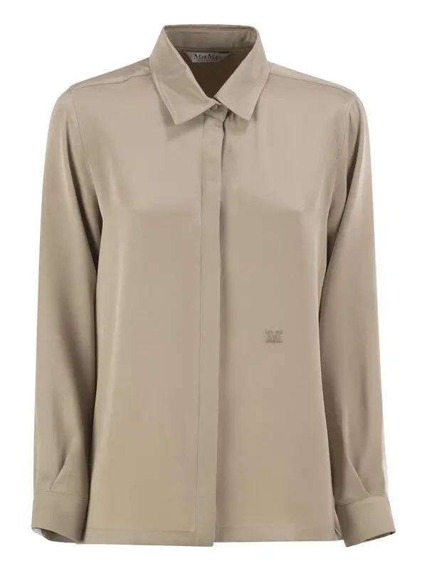 Max Mara Geranio Pure Silk Shirt - Cream